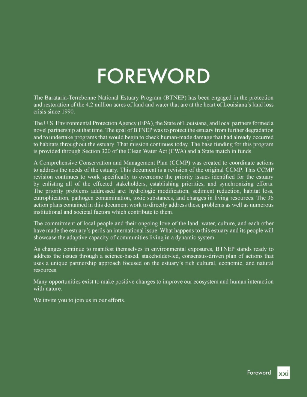 Foreword – CCMP